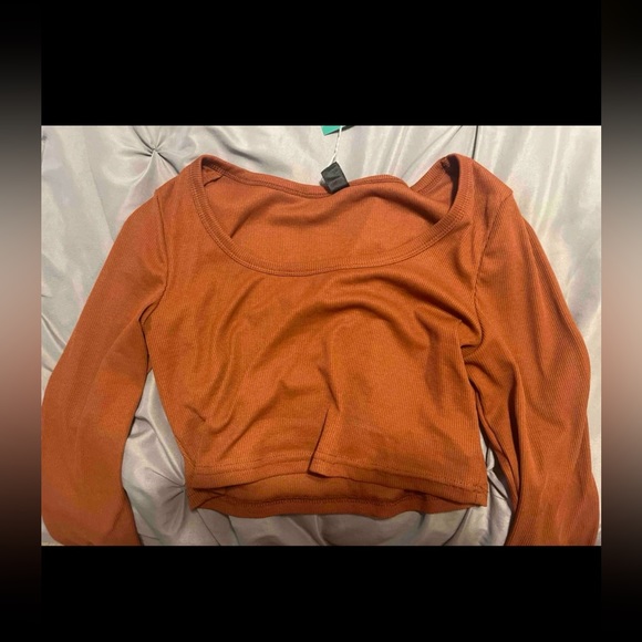 SHEIN | Tops | Burnt Orange Long Sleeve | Poshmark
